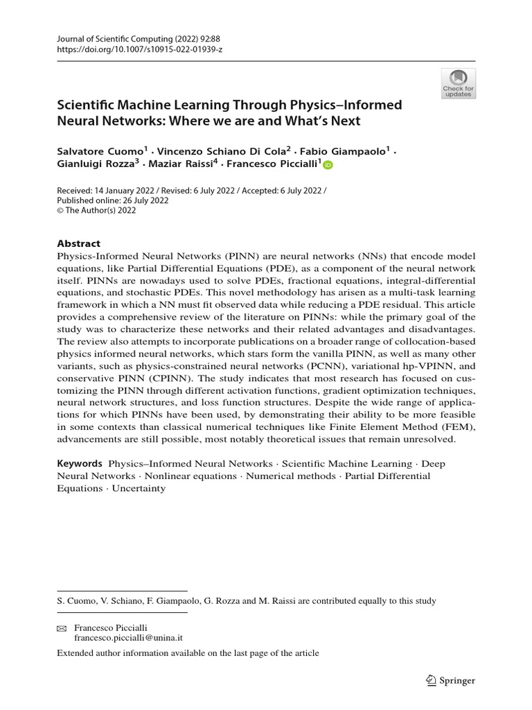 Scientific Machine Learning Through Physics-Informed Neural Networks ...