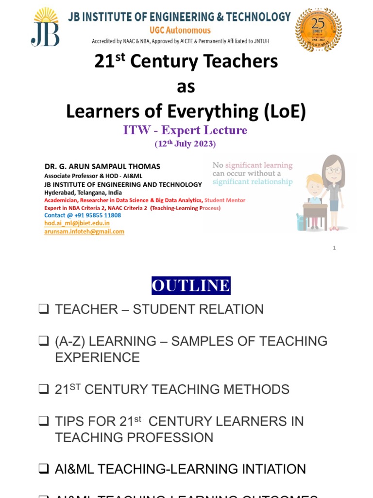 21st Century Teaching Methods | PDF | Artificial Intelligence | Intelligence (AI) & Semantics