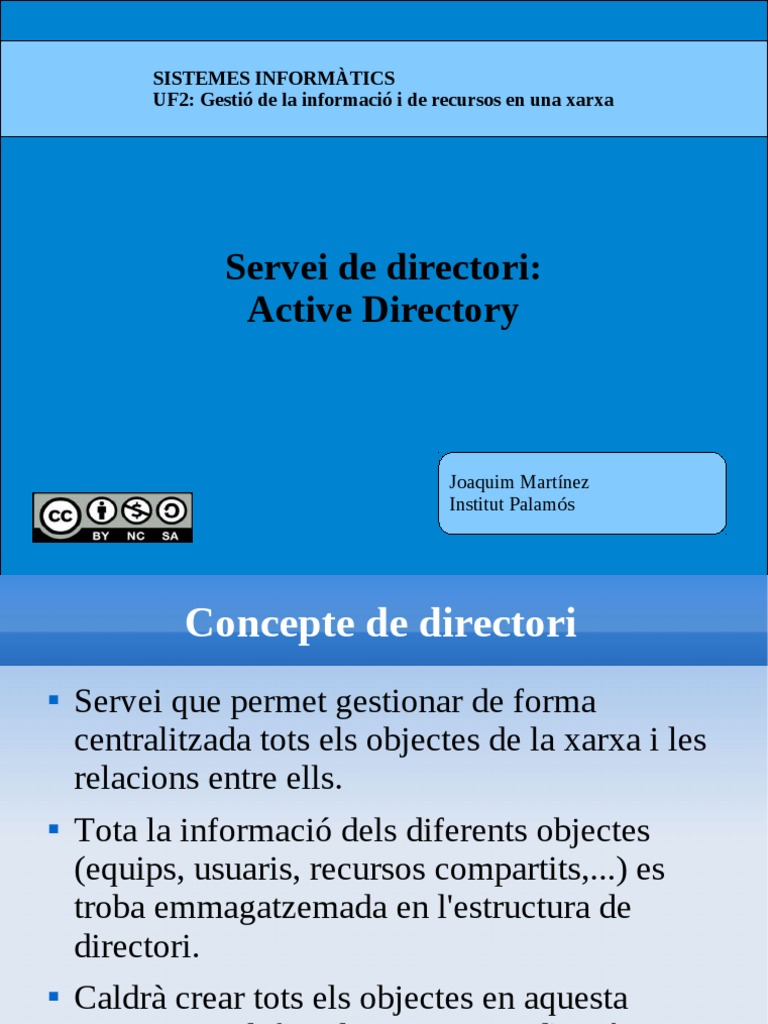 UF2 Active Directory | PDF