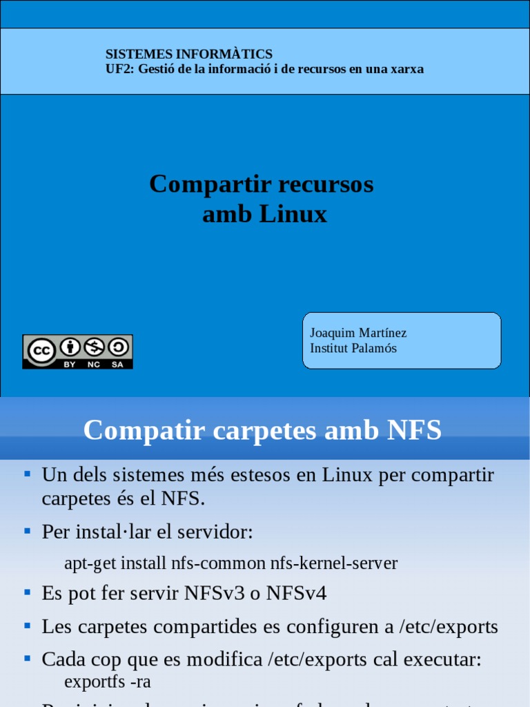 UF2 Compartir Recursos Linux | PDF