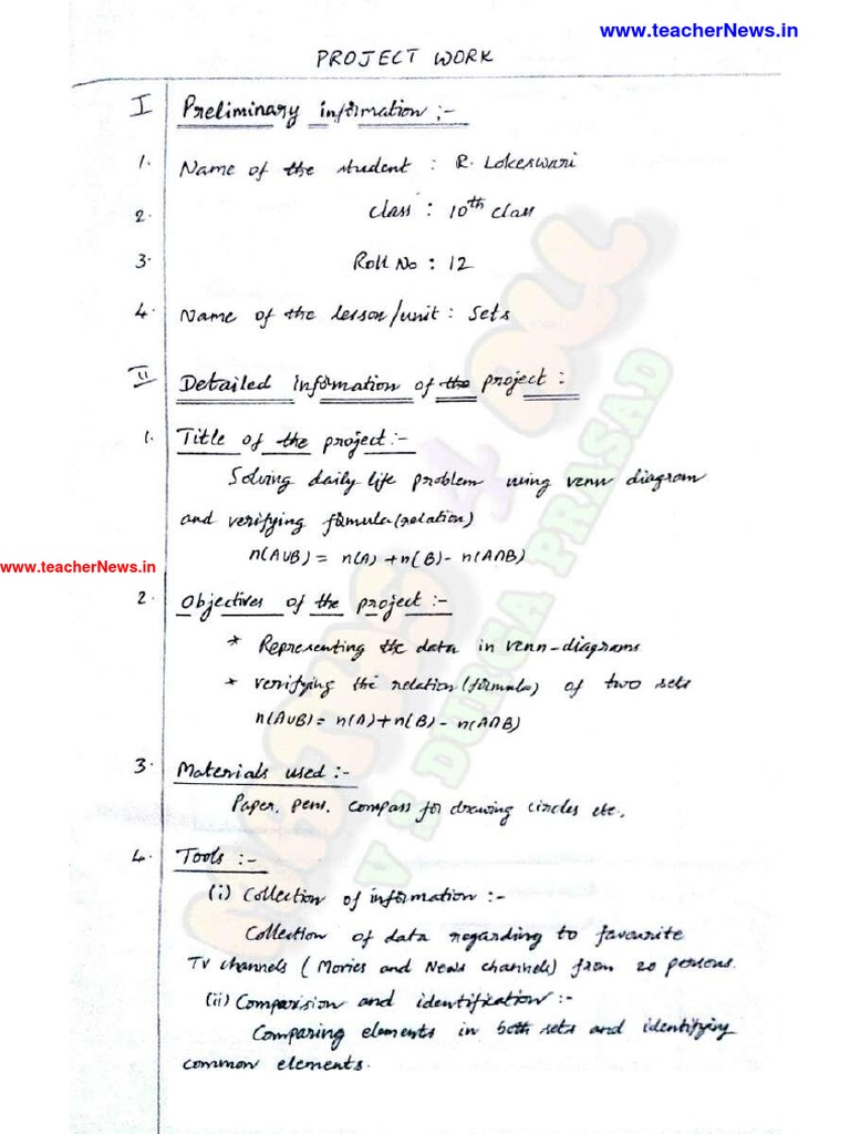 10th Class Maths FA1 Project Guide | PDF | Social Science | Wellness