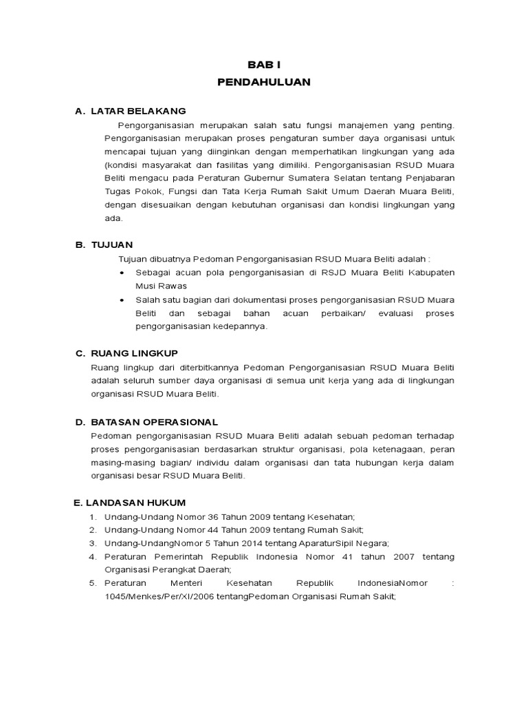 Pedoman RSUD Muara Beliti | PDF | Karier & Perkembangan | Pengembangan Diri