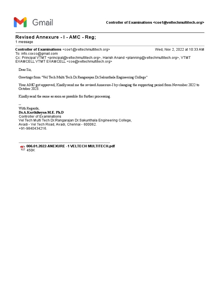 Revised Annexure - I - AMC | PDF | Business | Computers