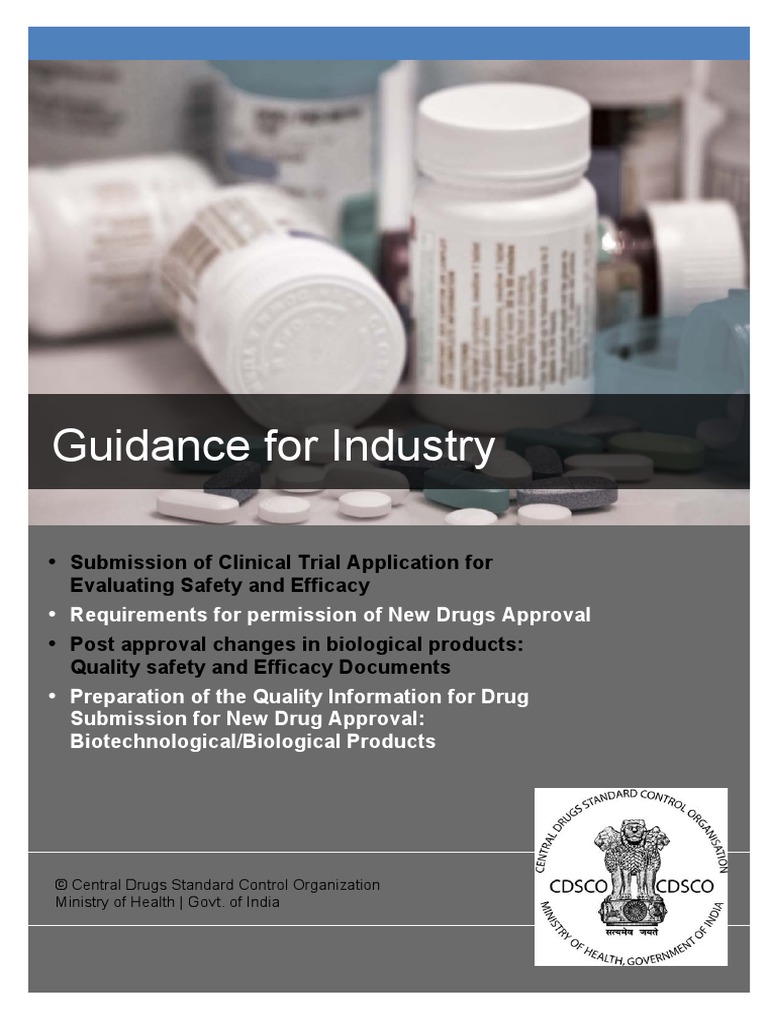 CDSCO GuidanceForIndustry | PDF | Clinical Trial | Phases Of Clinical Research