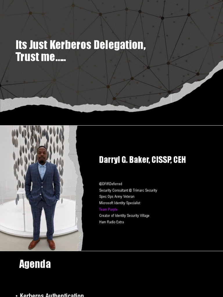 Kerberos Delegation Slides | PDF | Security Technology | Authentication