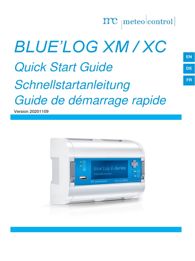 Quick Start Bluelog - XM - XC - de - en - FR | PDF | Ip Address | Computer Network