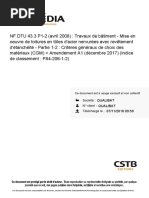 DTU 40.5 - Travaux D Évacuation Des Eaux Pluviales | PDF | Tuyau | Chimie