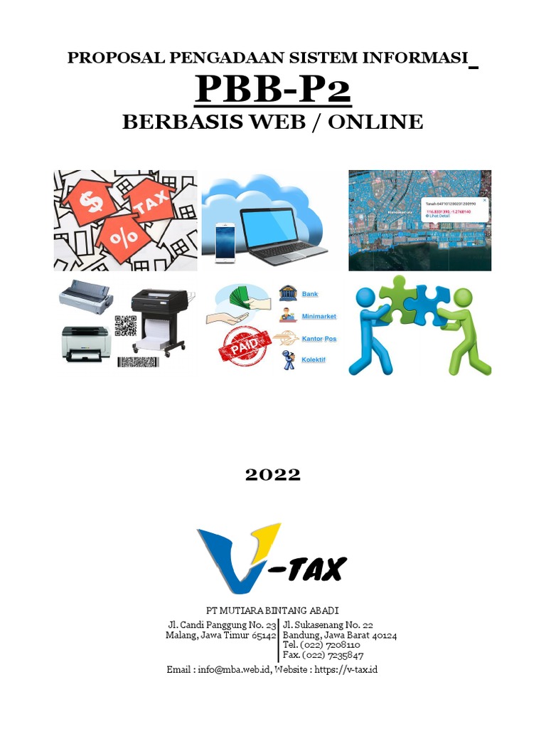 Proposal Pengadaan Sistem PBB-P2 2022 PROMO | PDF