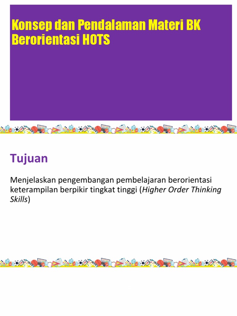 Materi BK Berbasis HOTS untuk Pembelajaran | PDF