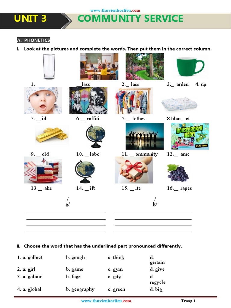 Unit 3 Community Service | PDF | Language Arts & Discipline