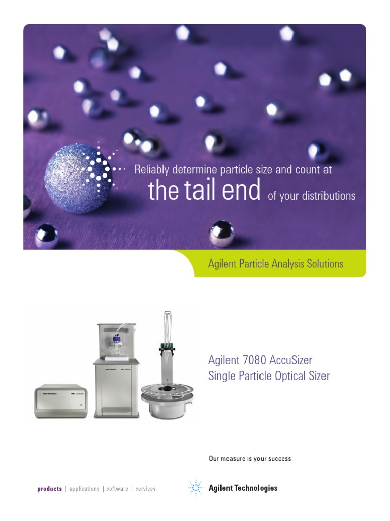 Agilent 7080 AccuSizer: Precision Particle Sizing | PDF | Filtration ...