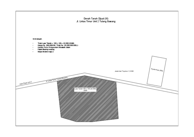Denah Lokasi III | PDF