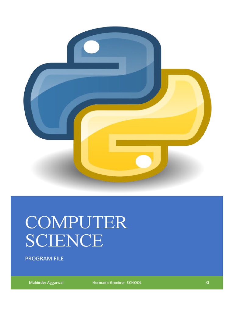 XI PRACTICAL FILE (Computer Science) 2022 | PDF | String (Computer Science) | Area