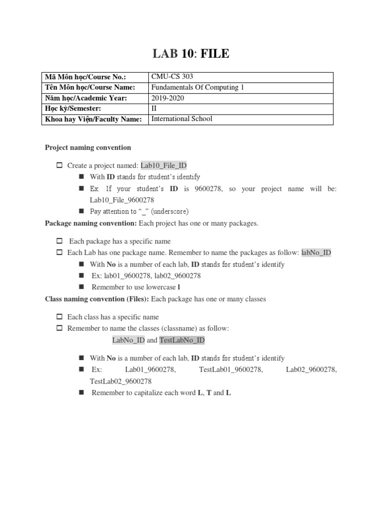 Lab10 File Pdf Software Development Software Engineering