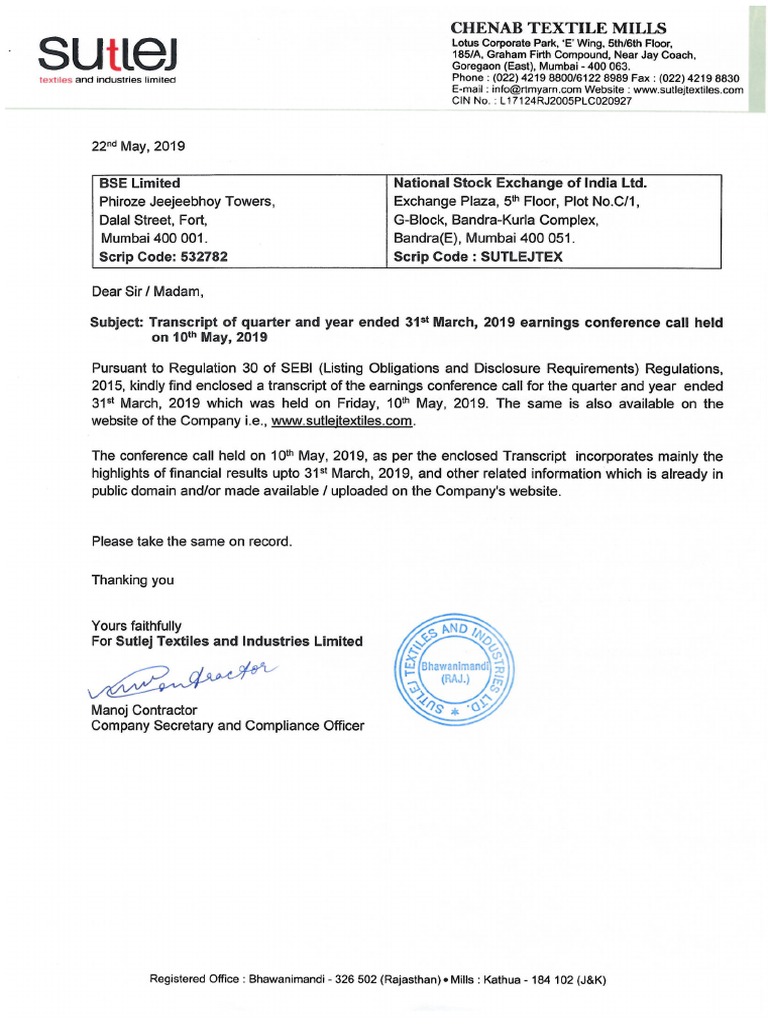 Chenab Textile Mills | PDF | Cotton | Textiles