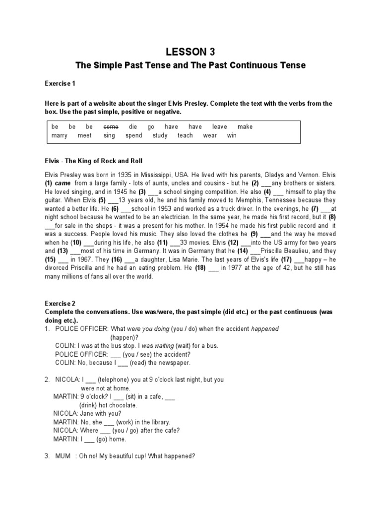 Lesson 3 Assignment (TOEFL PREPARATION) | PDF | Elvis Presley