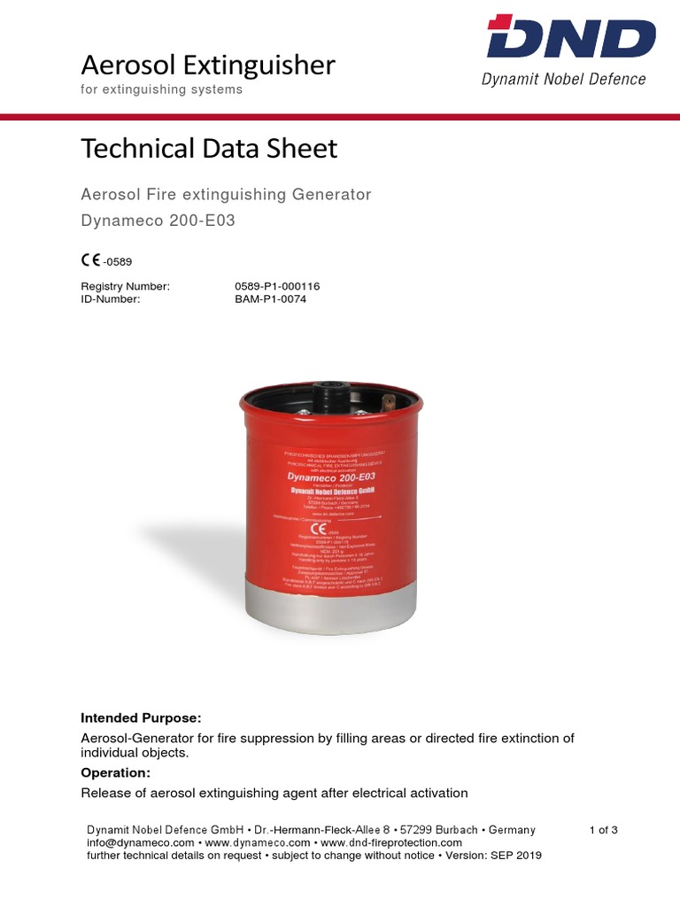 Technical Datasheet Dynameco 200-E03 GB | PDF | Physical Sciences ...