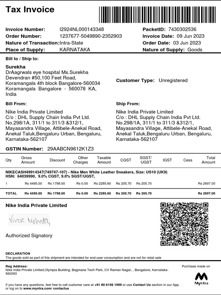 Invoice Template 1 | PDF | Taxes | Government