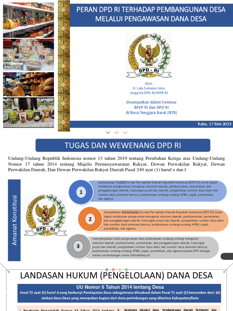 Peran DPD Dalam Pembangunan Desa | PDF