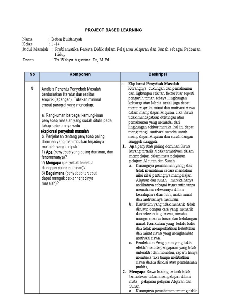 2023-Template Tahap PJBL | PDF