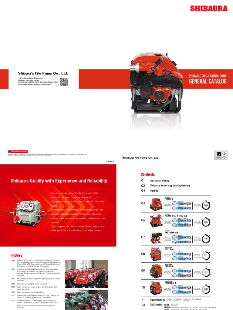 Shibaura Catalog2021 2 | PDF | Pump | Valve