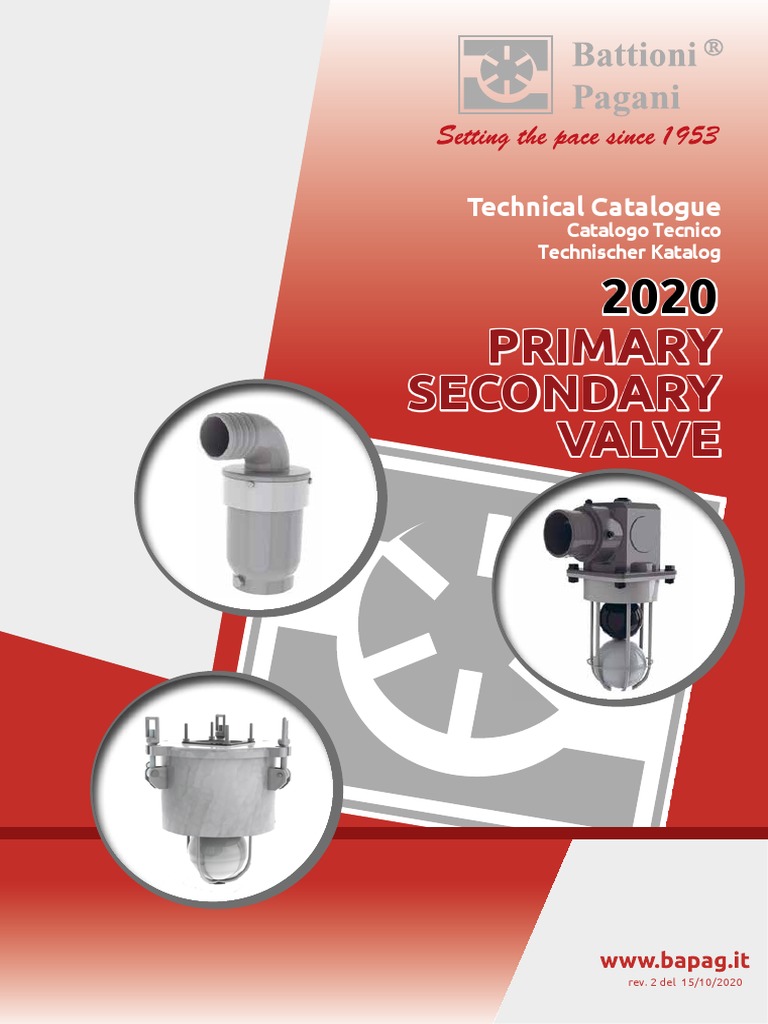 Primary Secondary Valve: Technical Catalogue | PDF