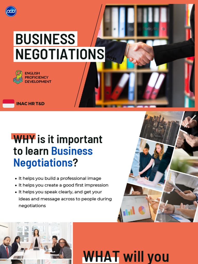 Business Negotiations: Inac HR T&D | PDF | Negotiation | Cognition