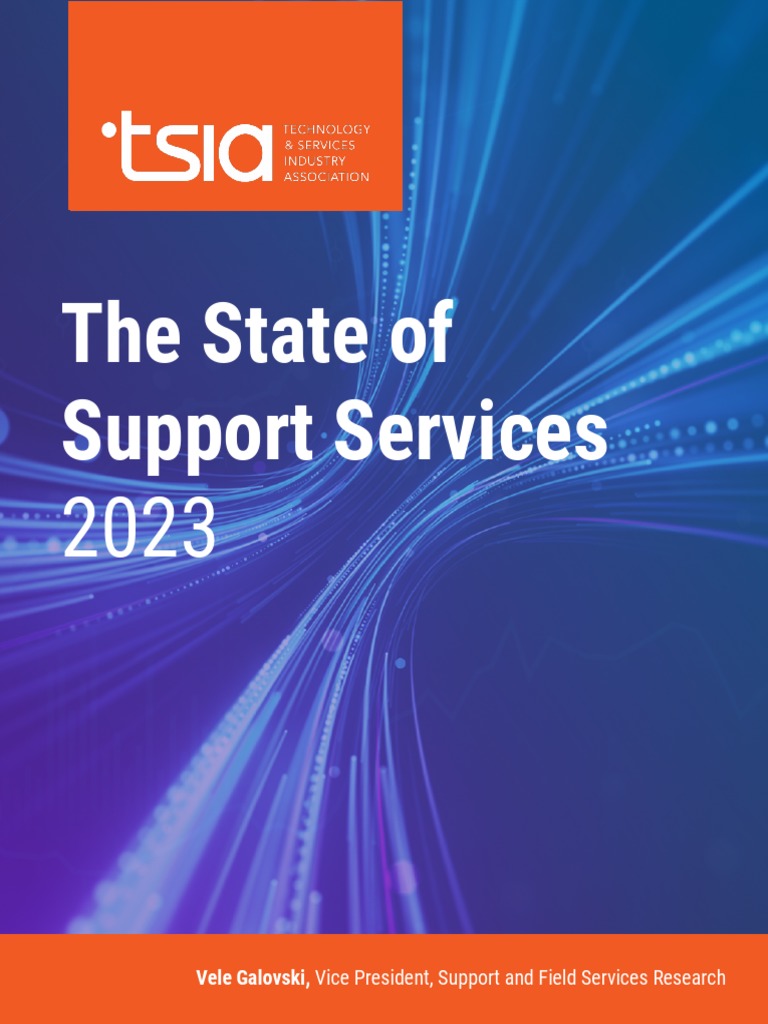 13.06.2023 TSIA TheStateofSupportServices2023 | PDF | Performance Indicator | Business Model