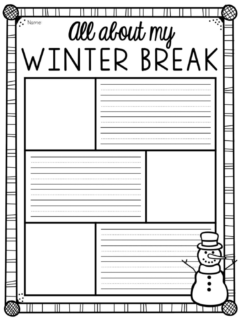 All About My Winter Break - 2 | PDF