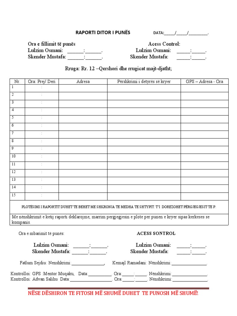 Raporti Ditor I Punes Naten Lul Skender Korrik, 2023 | PDF