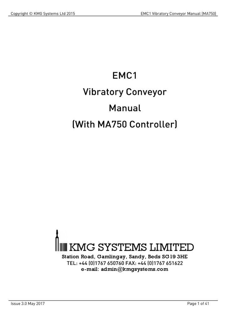 EMC1 MA750 Manual Issue 3.0 | PDF | Amplifier | Electricity