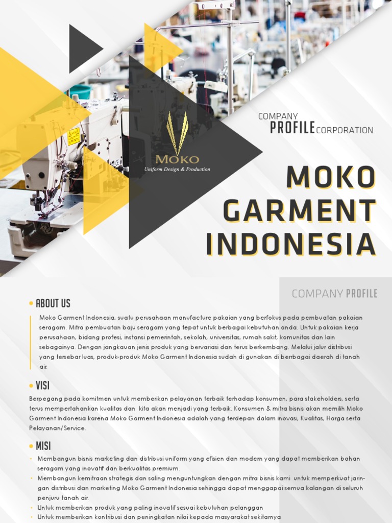 Company Profile Moko Garment 2021 | PDF