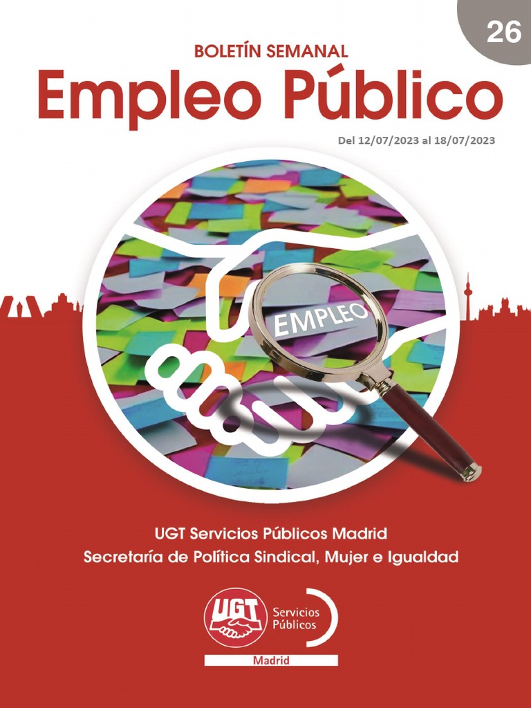 27-2023 Boletin Semanal de Empleo Publico Del 12-07-2023 Al 18-07-2023 | PDF