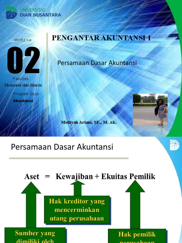 PPT - PA1 - Persamaan Dasar Akuntansi | PDF