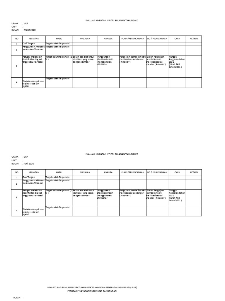 Monev 3 BL Ppi | PDF
