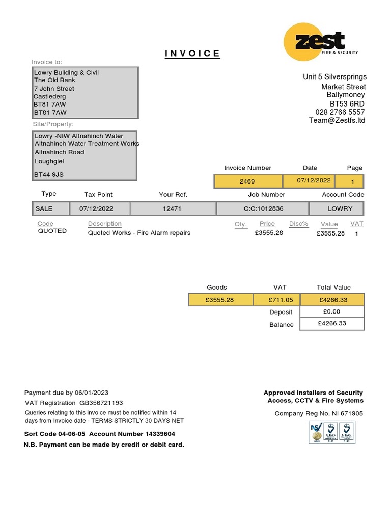 Invoice To | PDF | Invoice | Value Added Tax