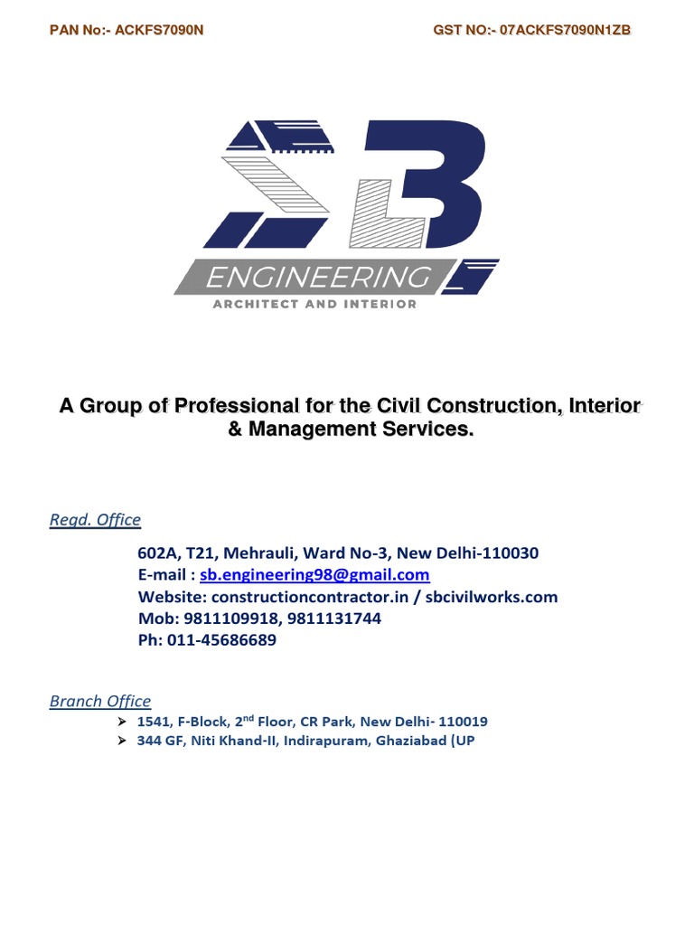 SB Engineering Profile | PDF | Engineering