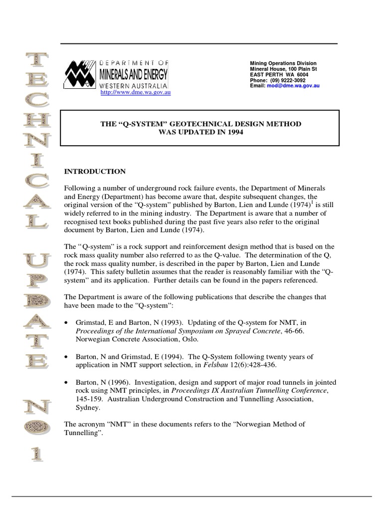 Update Q | PDF | Tunnel | Geotechnical Engineering