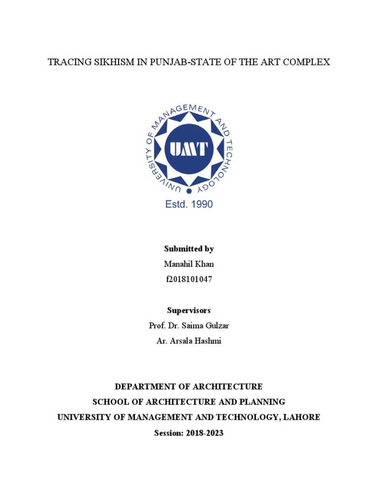 Thesis Report | PDF | Guru Nanak