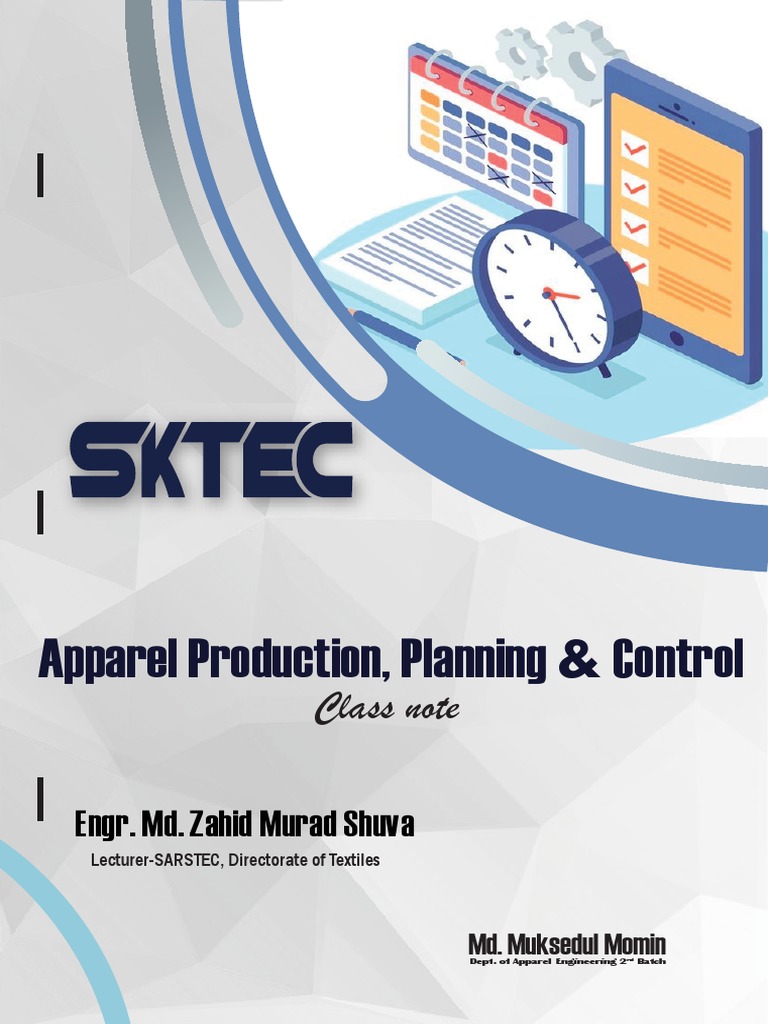 Apparel Production Planning Control Ae 405 Pdf Production And