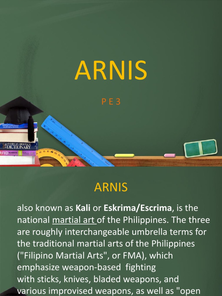 Arnis Powerpoint | PDF | Foot | Individual Sports