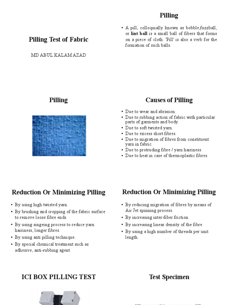 Pilling | PDF | Yarn | Textiles