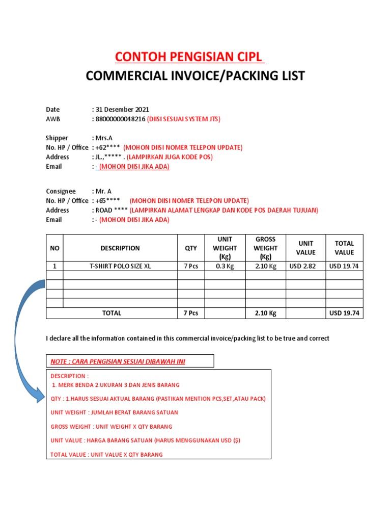 Contoh Pengisian Cipl Terbaru | PDF