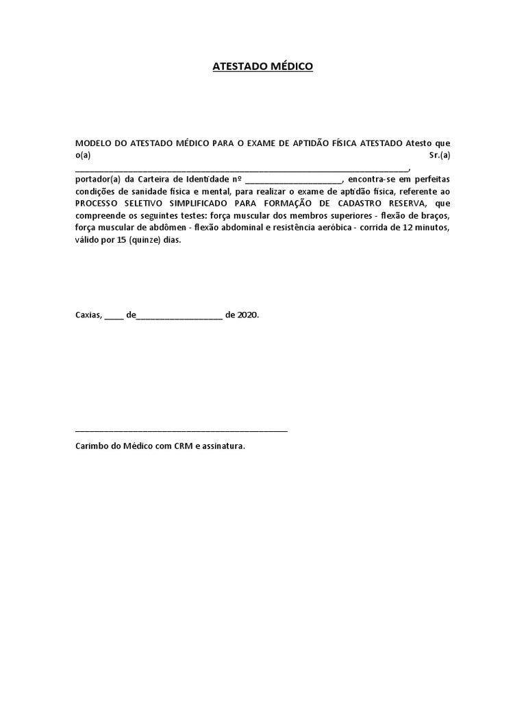 Atestado Médico | PDF