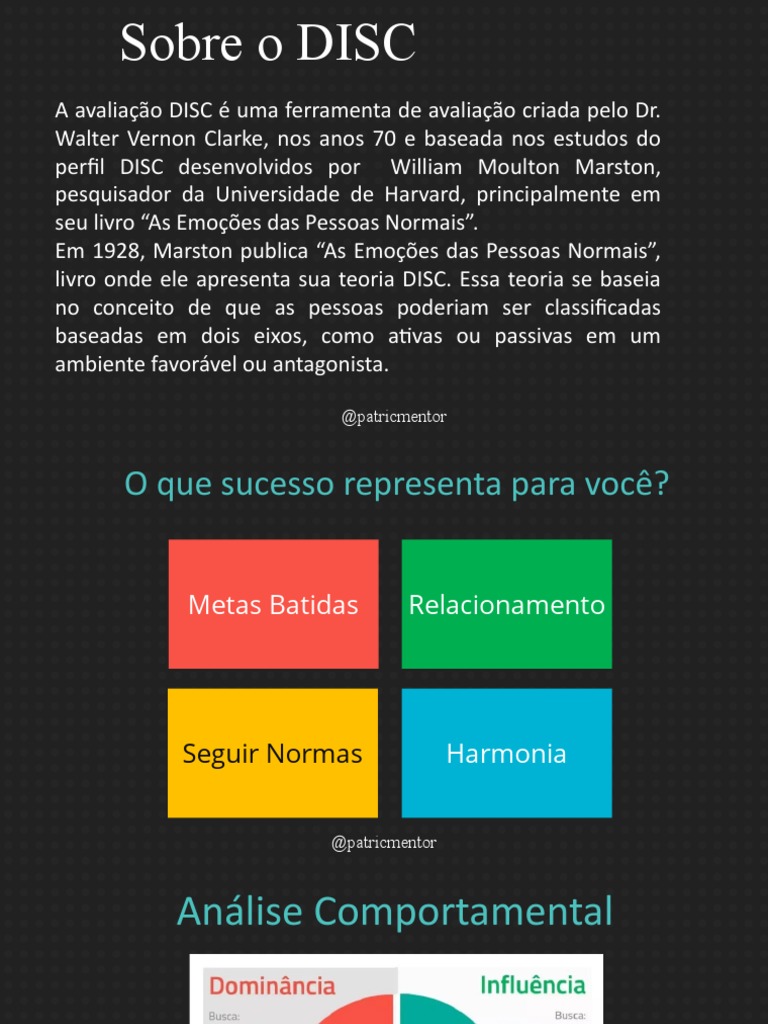 Avaliação DISC de Walter Clarke | PDF | Autoajuda