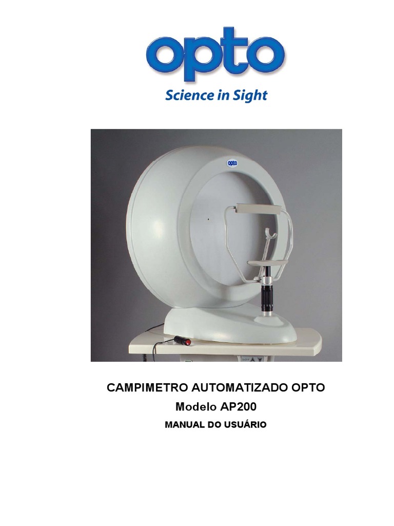 Manual do Campímetro Opto AP200 | PDF | PCs (computadores) | Janela (informática)