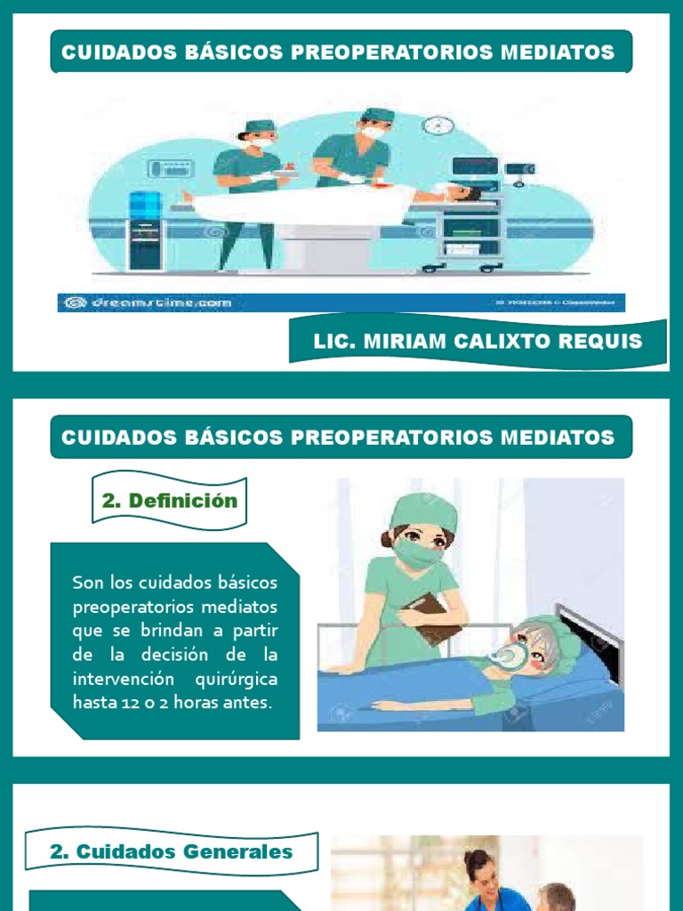 Cuidados Preoperatorios Mediatos | PDF