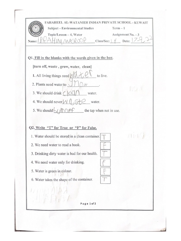 Environmental Studies Assignment #3 | PDF