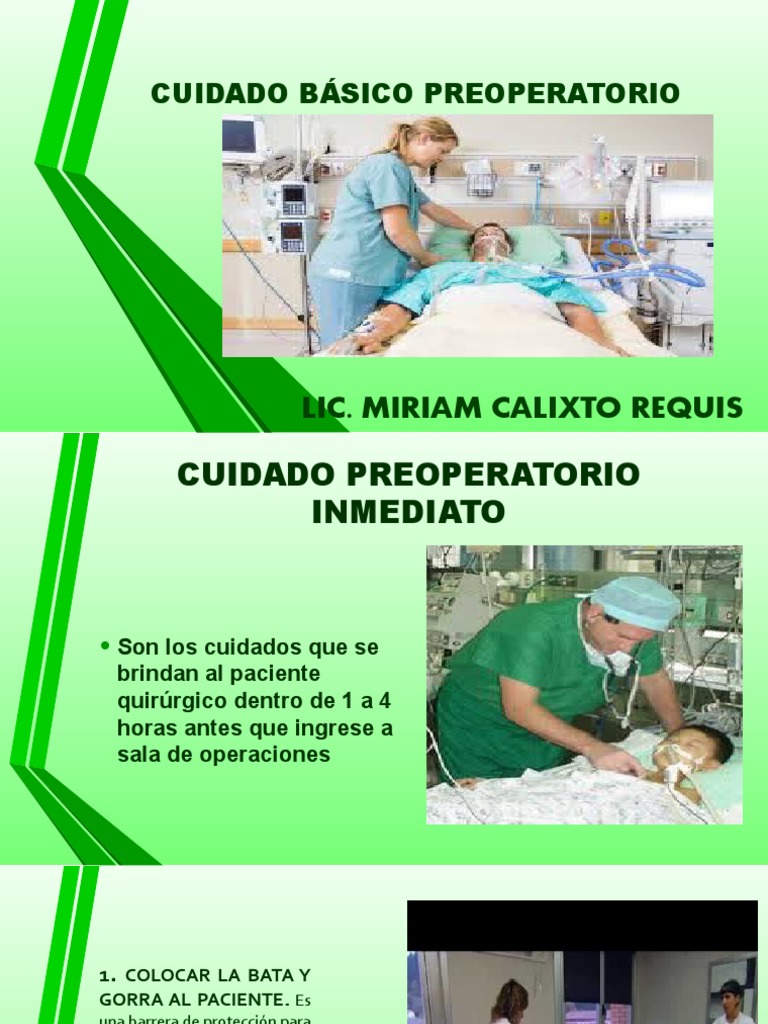 Cuidado Postoperatorio Inmediato | PDF | Salud y bienestar | Ciencia y ...
