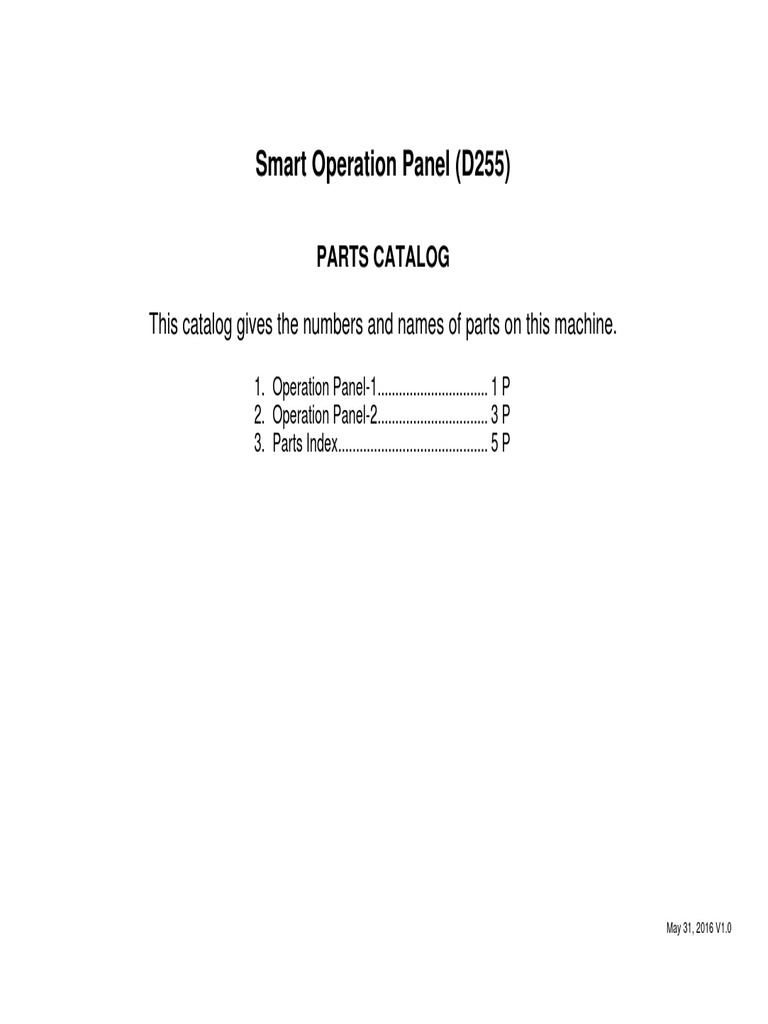 Smart Operation Panel | Download Free PDF | Manufactured Goods ...